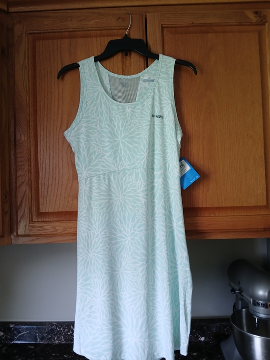 Columbia | Dresses | Columbia Light Mint Floral Performance Tank Dress ...